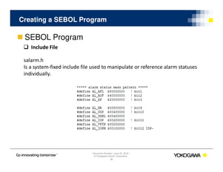 SEBOL_DAY1_r0.00 for yokogawa sebol programing | PDF