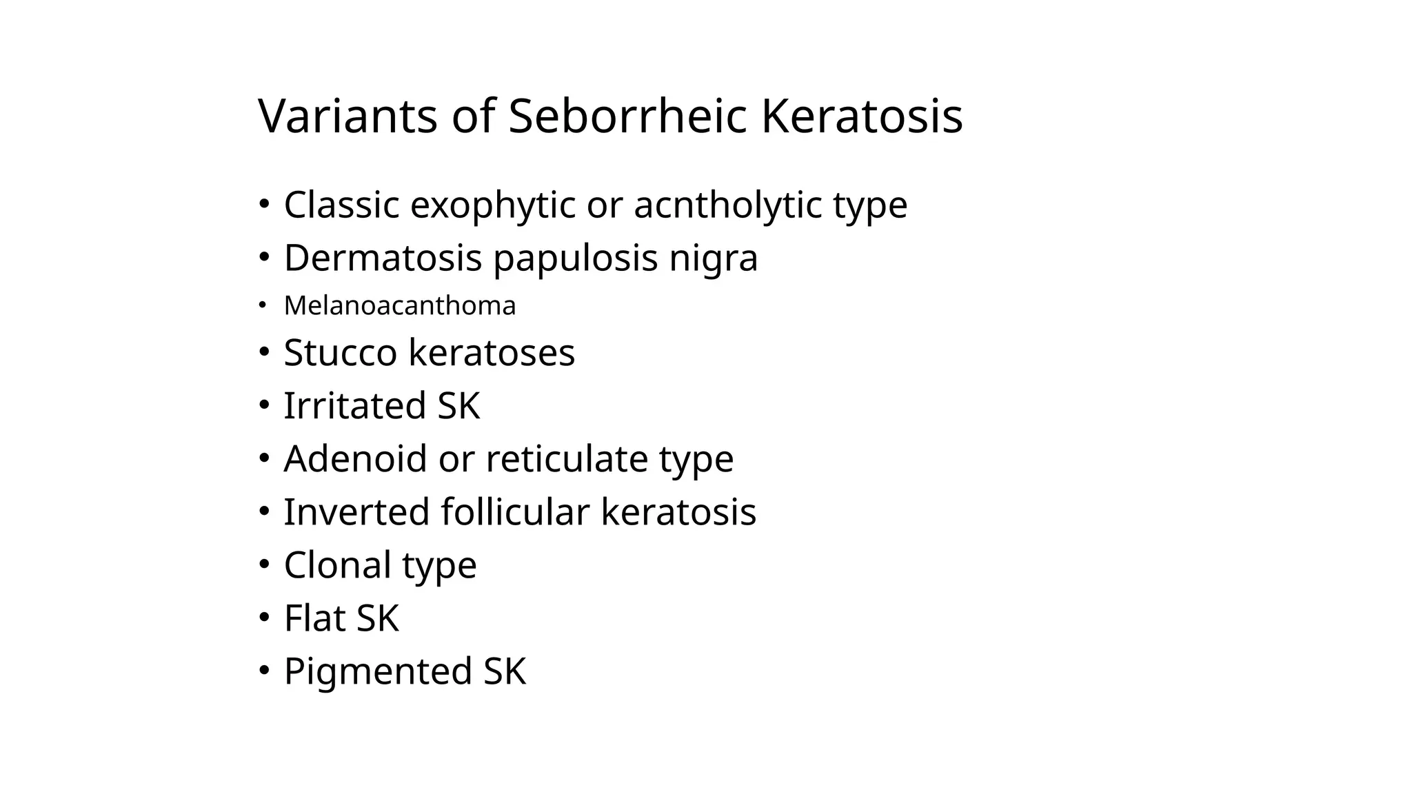 Seborrheic keratosis powerpoint presentation | PPTX