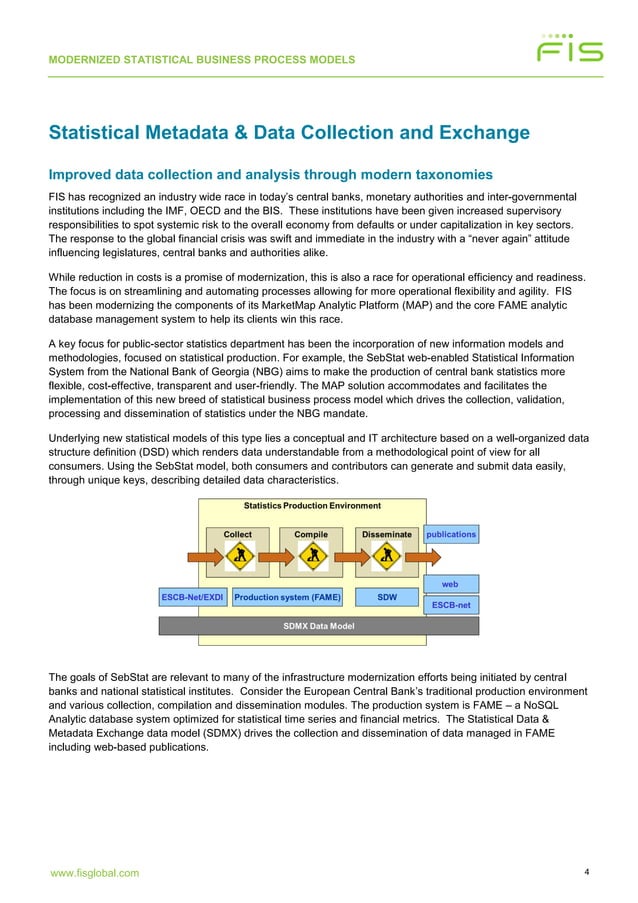 Modernized statistical business process models in central banks | PDF | Databases | Computer ...