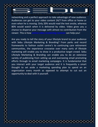 Sebu Lifestyle Marketing & Branding | PDF
