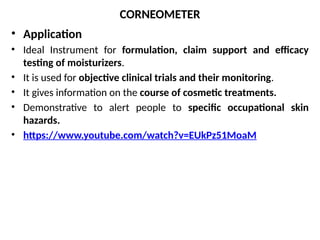 Sebumeter and Corneometer Principle and Working.pptx