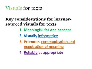 Learner-sourced visuals | PPT