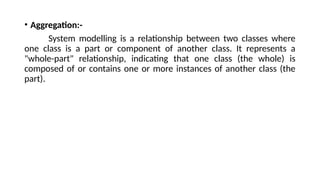 Interaction modelling is further classified into two types: Use case diagram. Sequence diagram ...