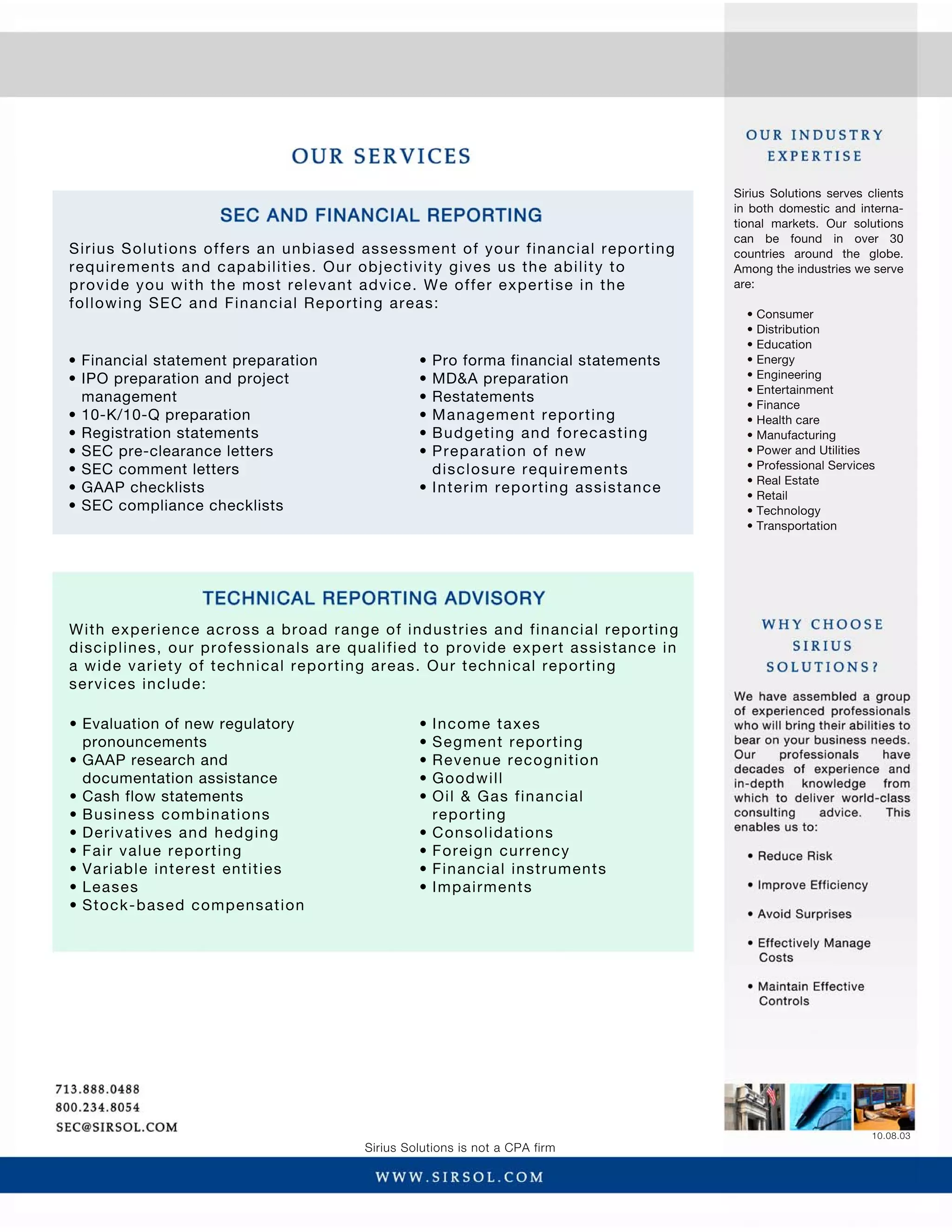 SEC Reporting overview | PDF