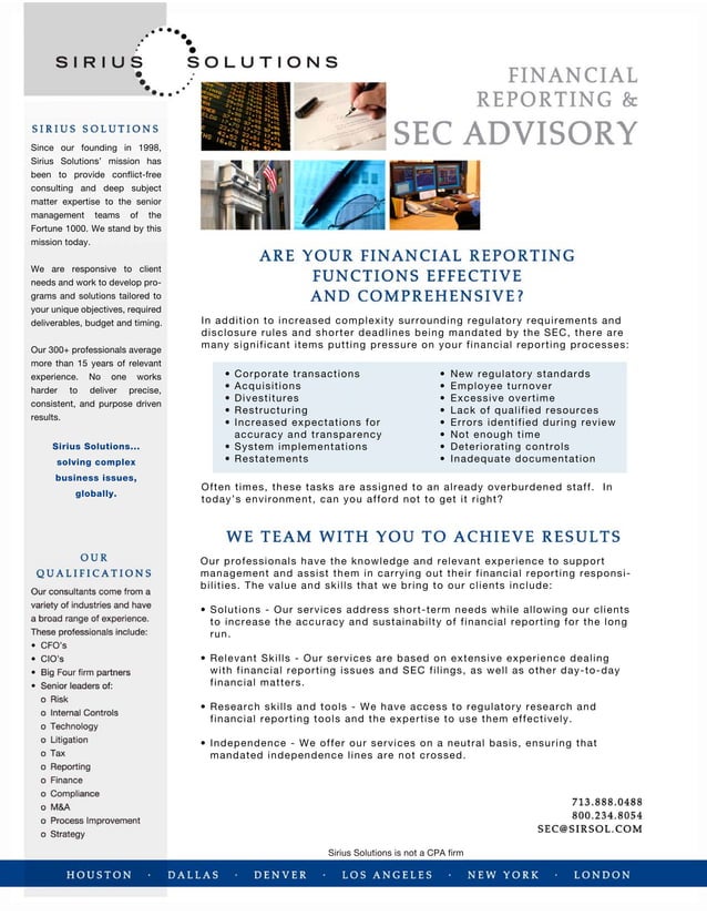SEC Reporting overview | PDF