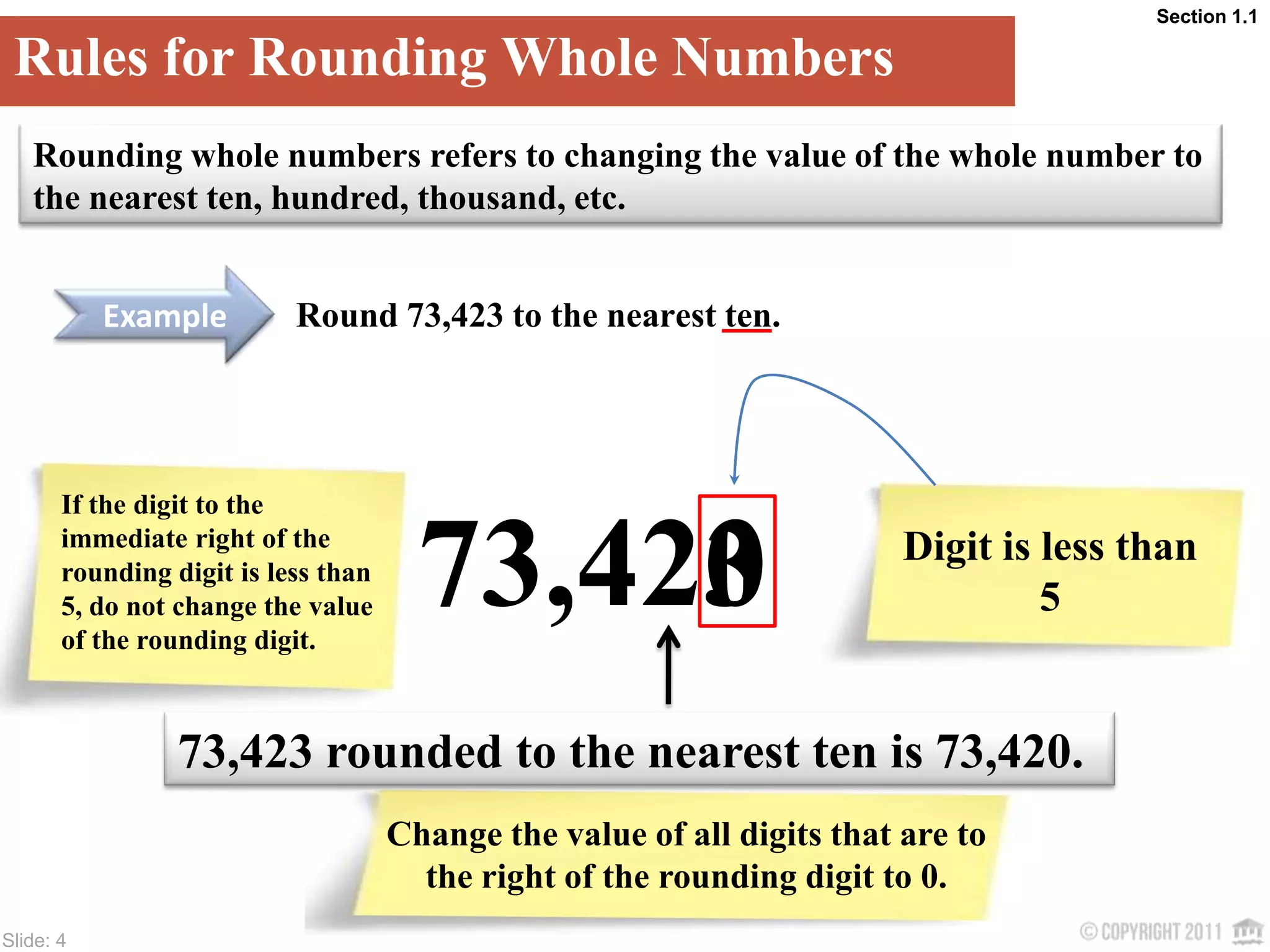 Sec. 1.1 rounding numbers (v500) | PPTX