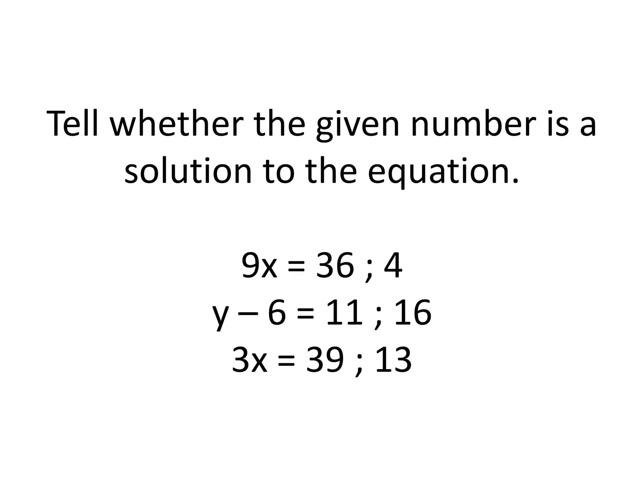 Sec. 1.6 equations and mental math | PPTX