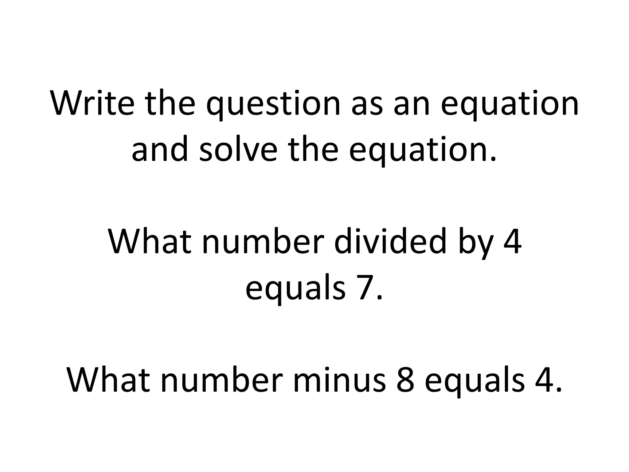 Sec. 1.6 equations and mental math | PPT