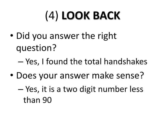 Sec. 1.7 4-step problem-solving plan | PPT