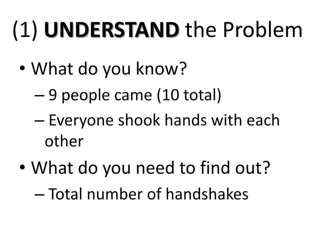 Sec. 1.7 4-step problem-solving plan | PPT