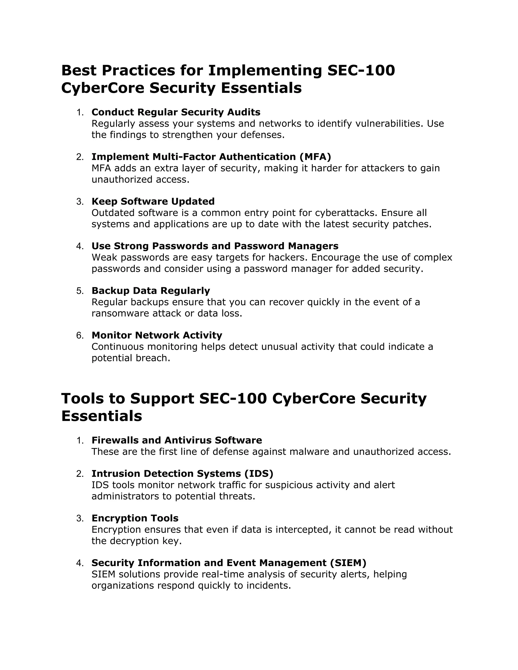 SEC-100 CyberCore Security Essentials_ A Complete Guide.docx