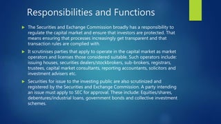 Nigeria's Securities and Exchange Commission (SEC) | PPTX