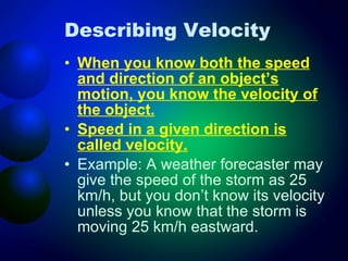 Sec.1 describing and measuring_motion | PPT