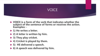 Active and passive voice of orderly / imperitive sentence | PPT