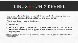 SEC.3 Linux vs Unix Kernel.pptxnnnnnnnnnnnnnnnnnnnn | PPT