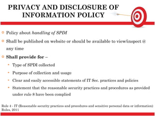 Compliance audit under the Information Technology Act, 2000 | PPT