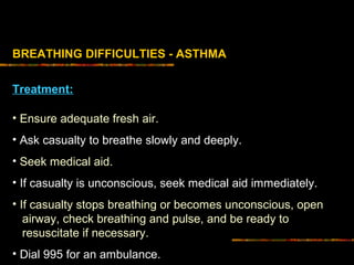 Sec1.fa2 disorders of the respiratory system | PPT | First Aid | Injuries