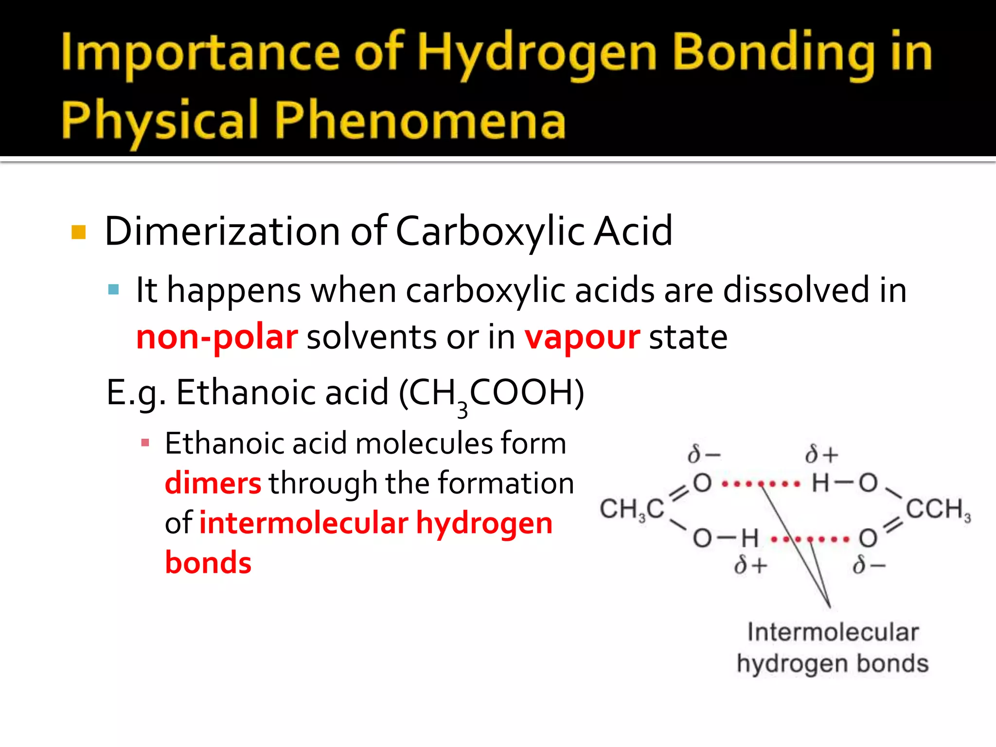 Hydrogen Bonding Powerpoint | PPTX