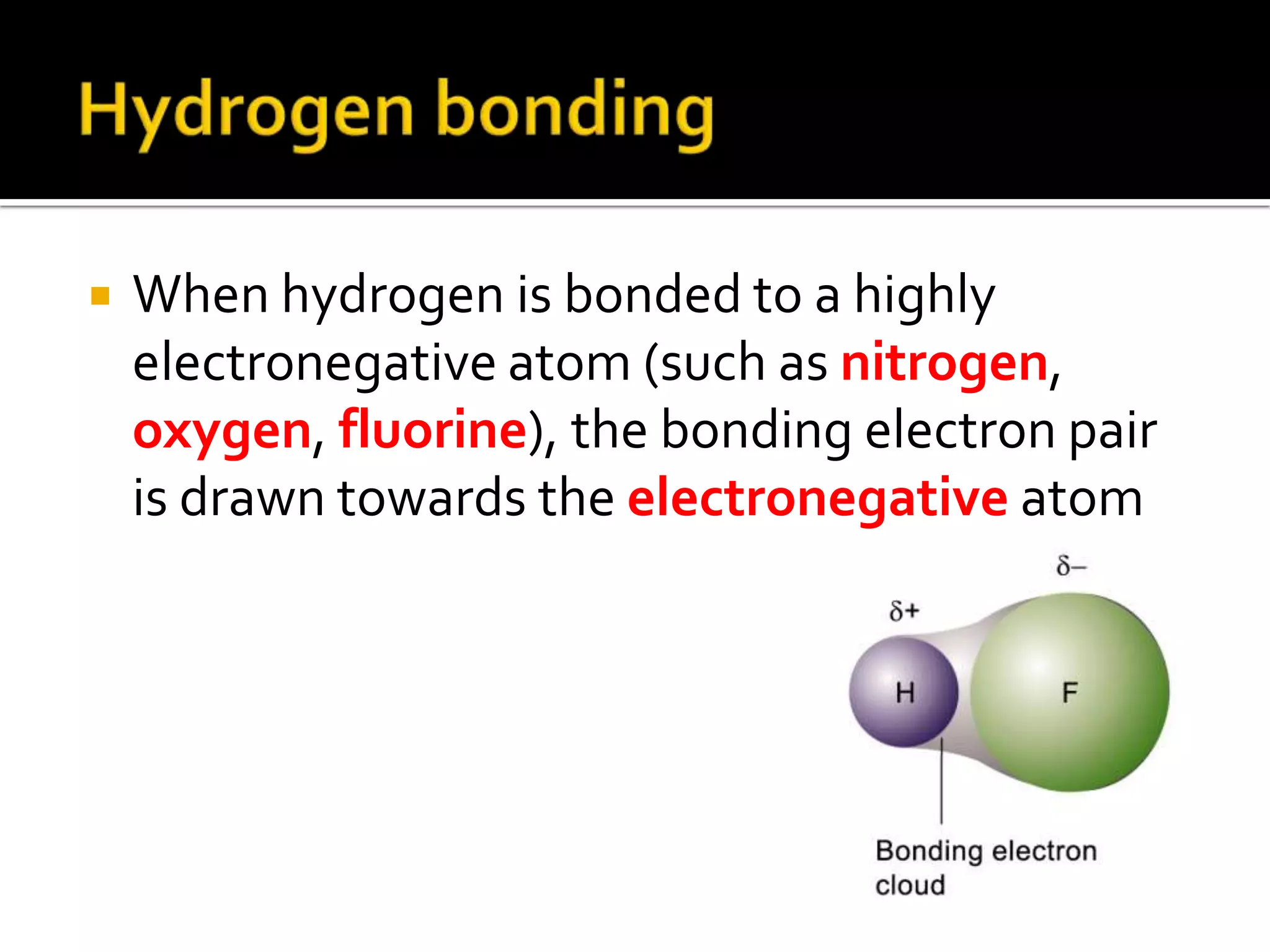 Hydrogen Bonding Powerpoint | PPTX