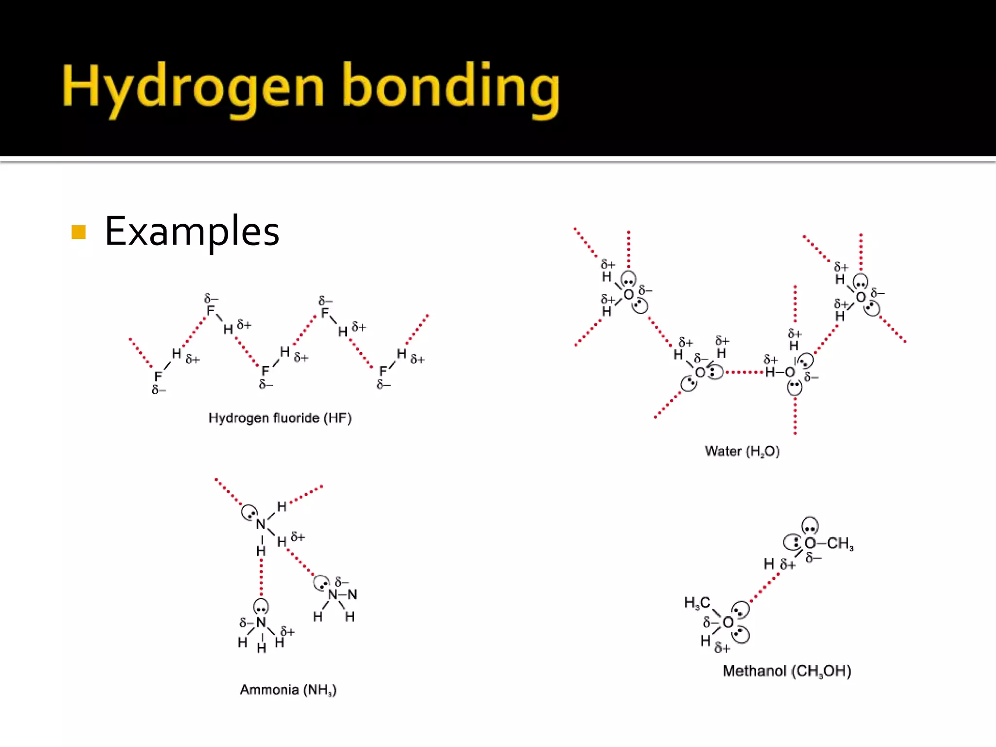 Hydrogen Bonding Powerpoint | PPTX
