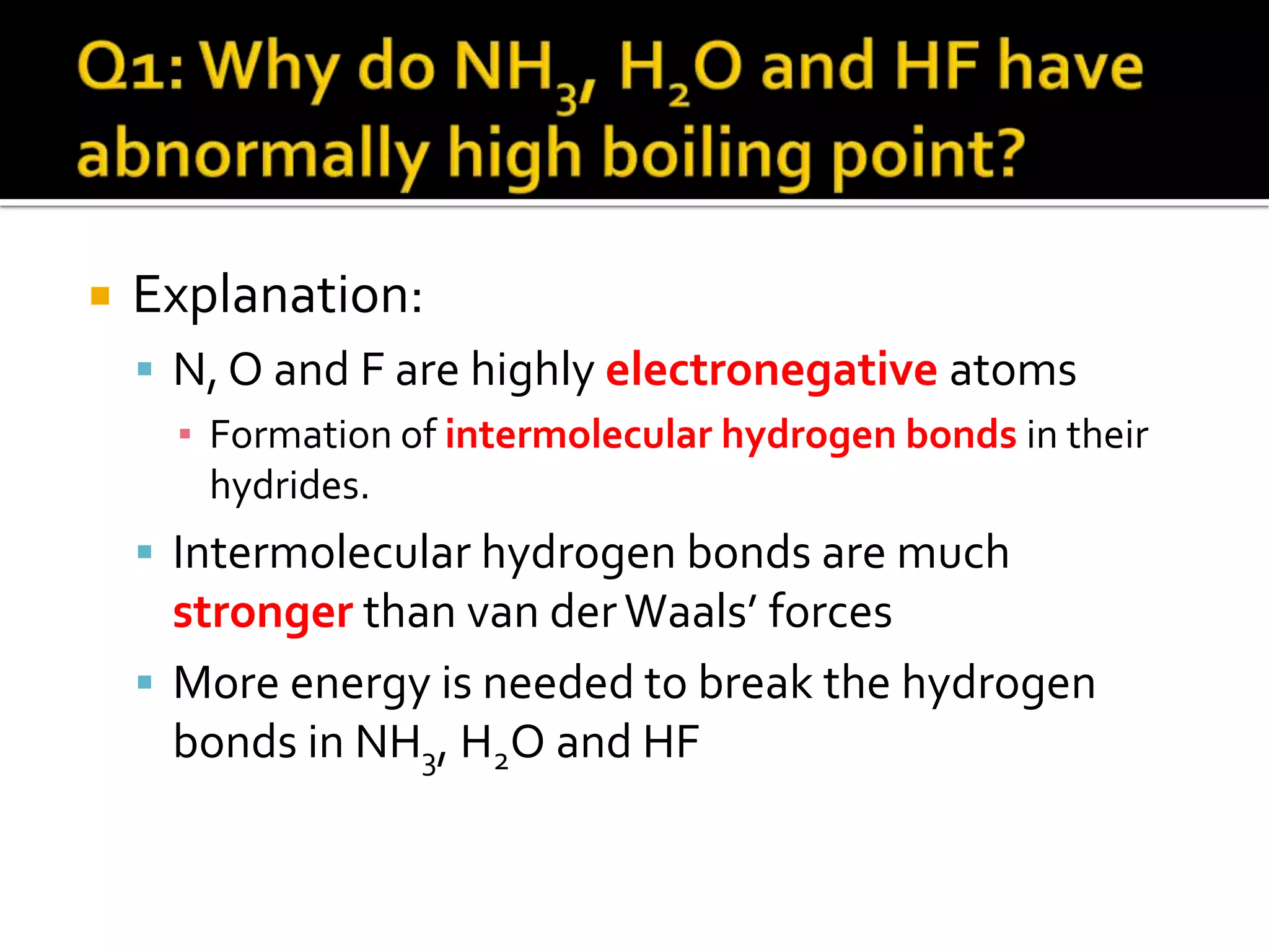 Hydrogen Bonding Powerpoint | PPTX