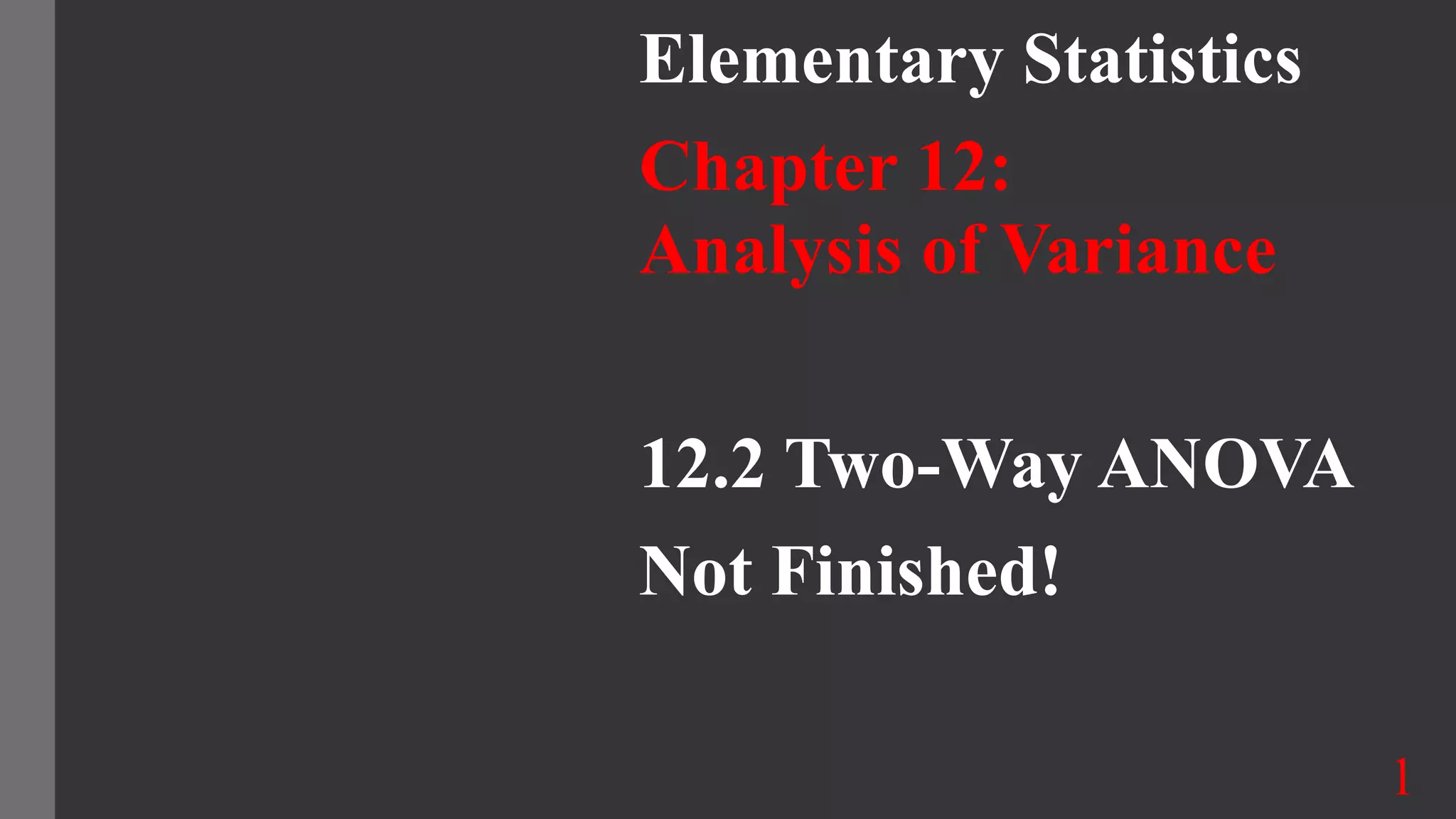 Two-Way ANOVA | PPTX