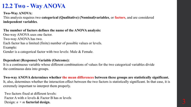 Two-Way ANOVA | PPTX