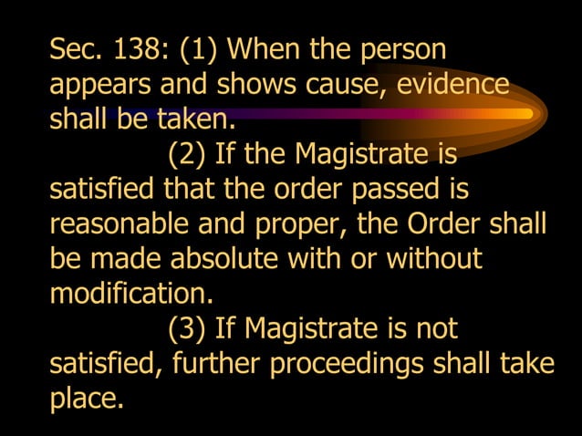 Sec 133 to sec 144 cr.p.c | PPTX | Law