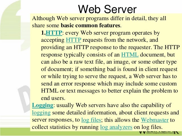 Networking / Internet and Web Technologies