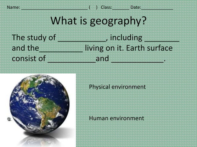 Sec 1 geog unit 1 lesson 1 | PPT