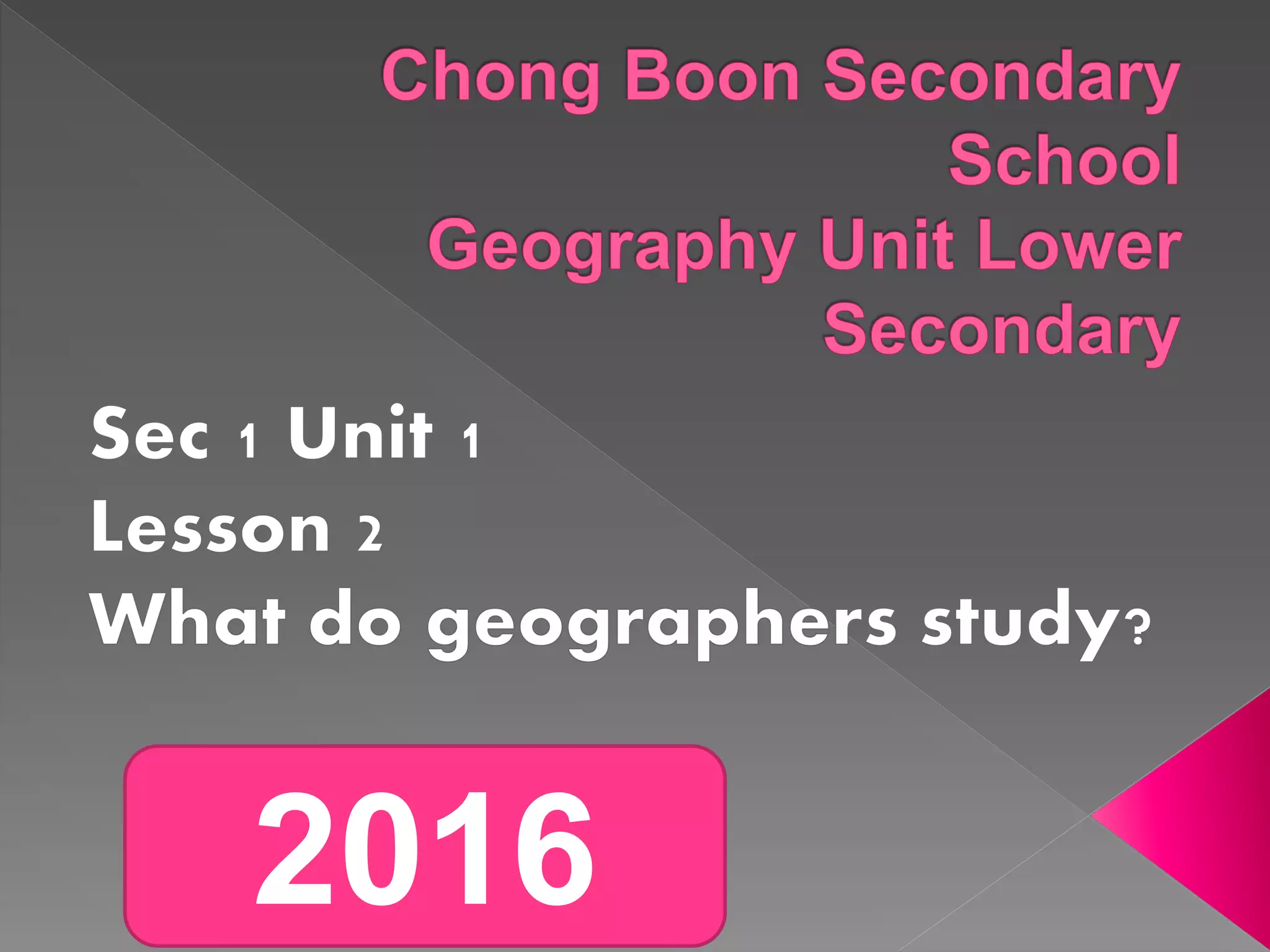 Sec 1 geog unit 1 lesson 2 | PPTX