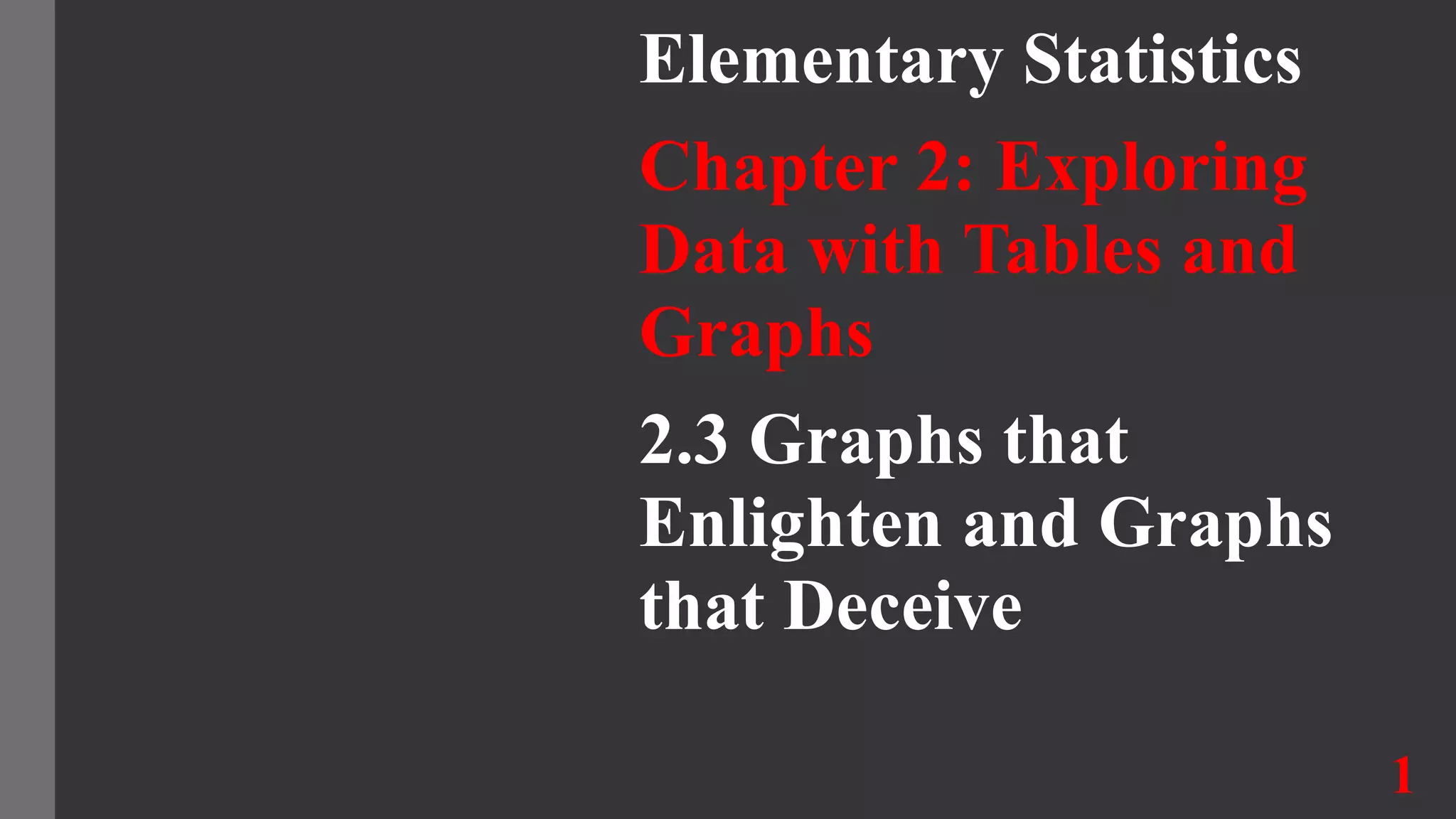 Graphs that Enlighten and Graphs that Deceive | PPTX