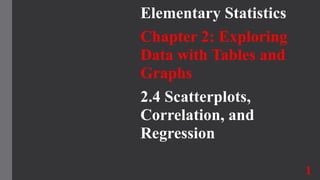 Scatterplots, Correlation, and Regression | PPT
