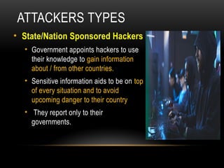 Attackers - introduction to cyber security | PPTX