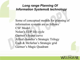 Long Range Planning of Information System and Technology | PDF
