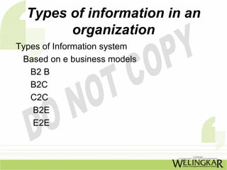Types of Information in an Organization | PDF