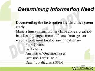 Determining Information Needs. | PPT