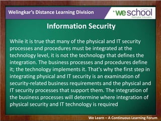 Information Security - I.T Project Management | PPTX