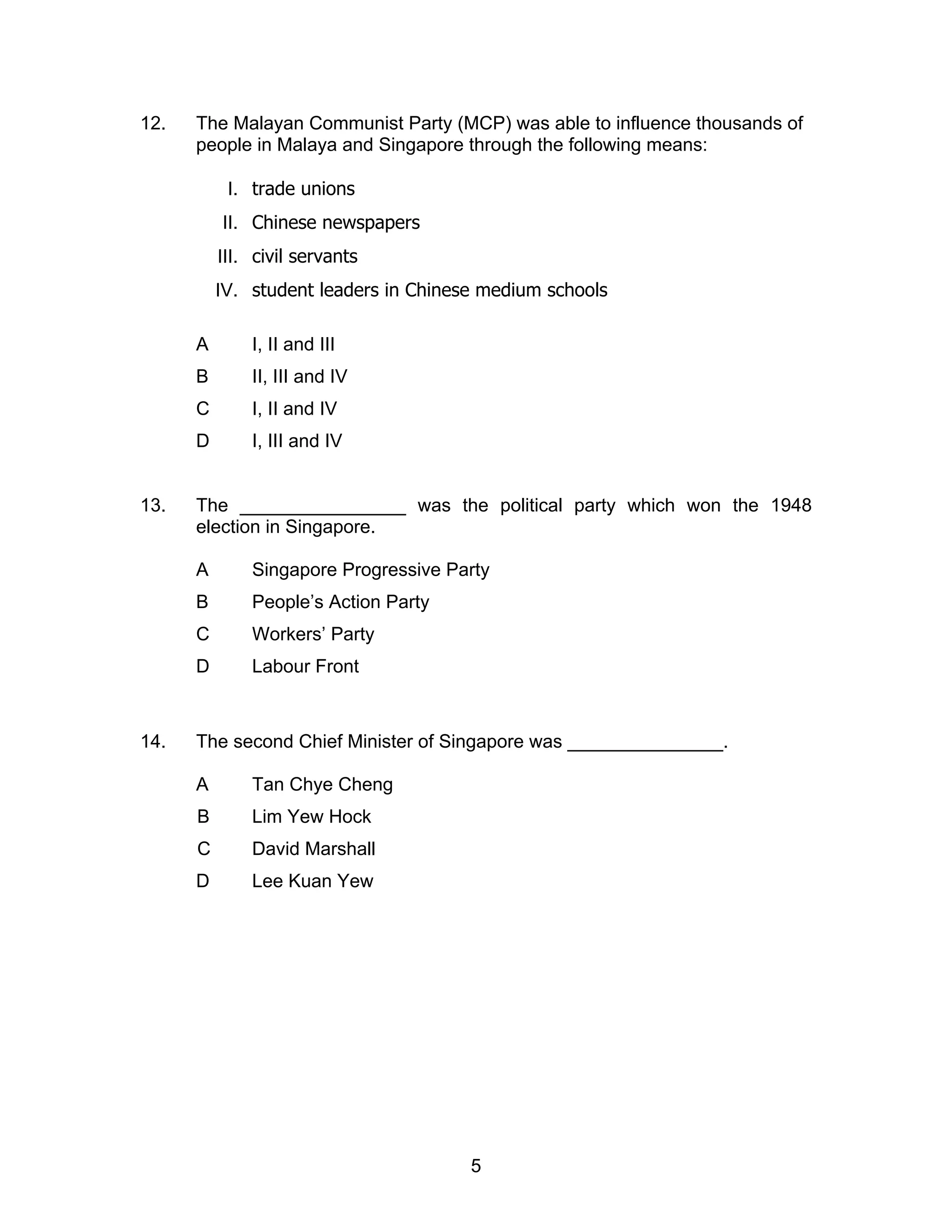 Sec 2 Hist Mye 08 (Qn & Ans For Sharing) | PDF