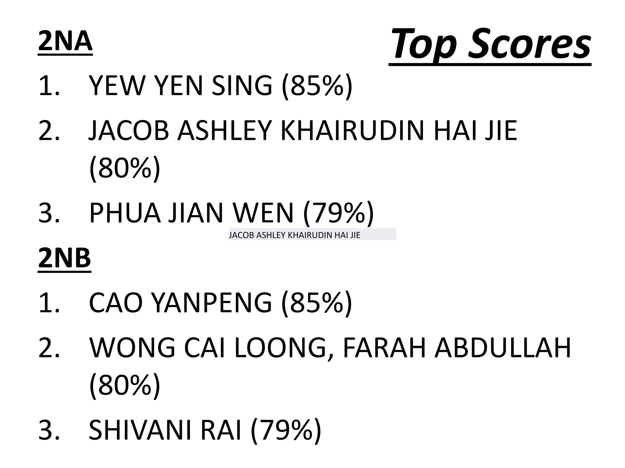 Sec 2 normal markers report MYE2014 | PPT