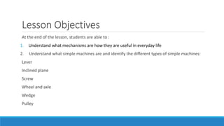 Introduction to Mechanisms | PPTX
