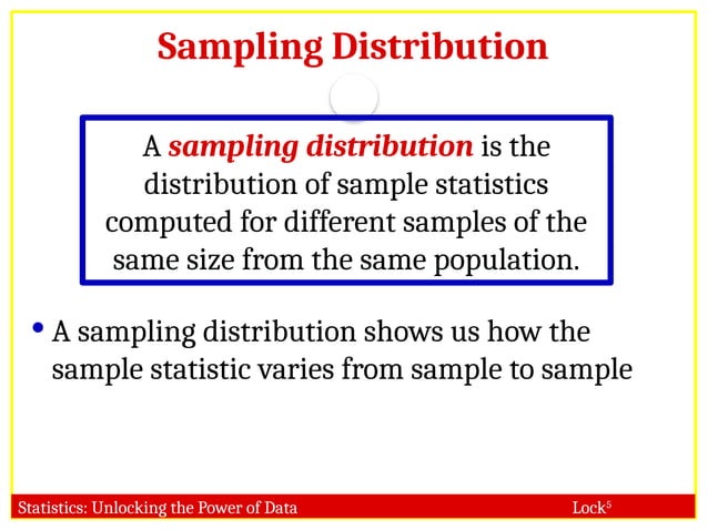 Confidence Interval: Sampling Distribution | PPT