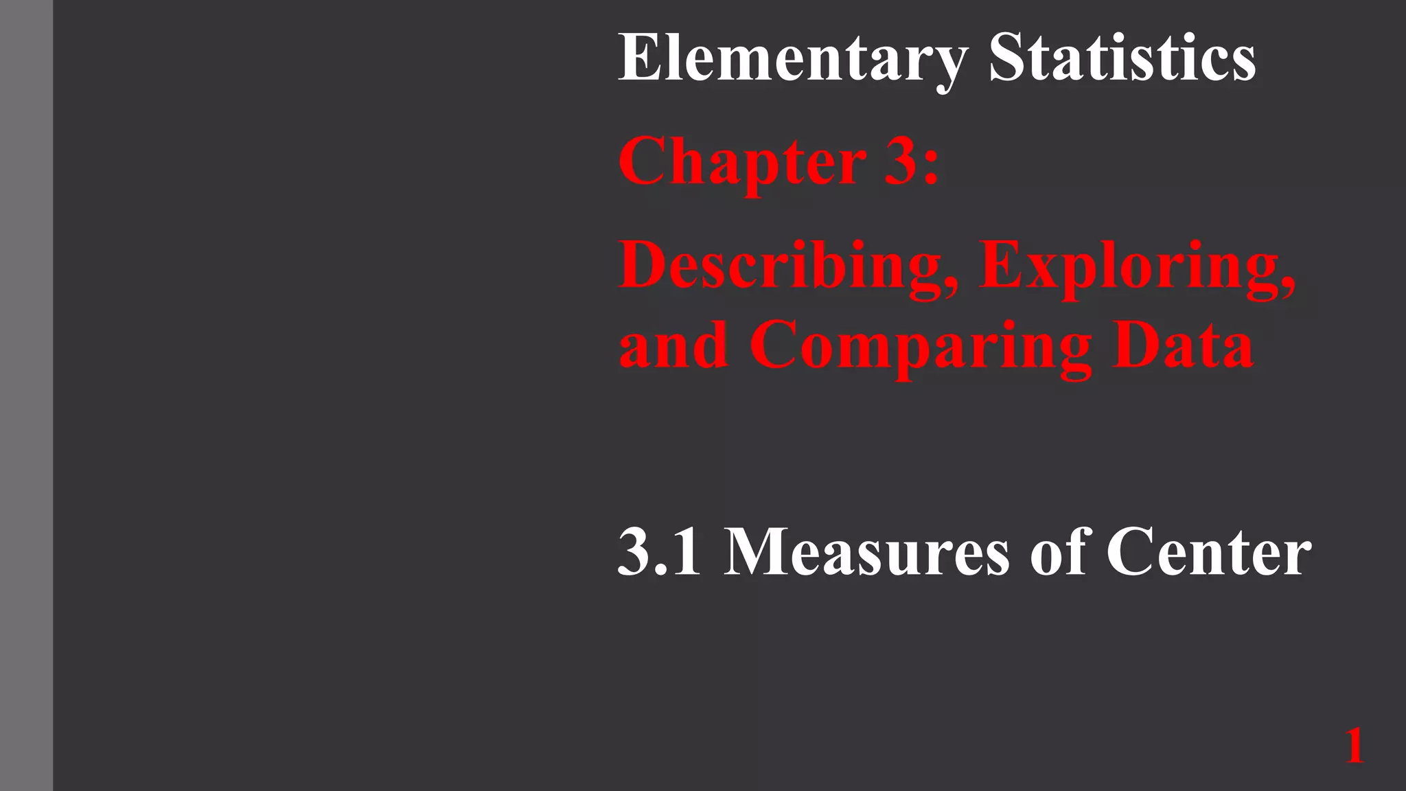Sec 3.1 measures of center | PPTX