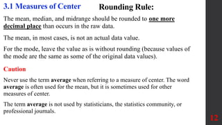 Sec 3.1 measures of center | PPTX