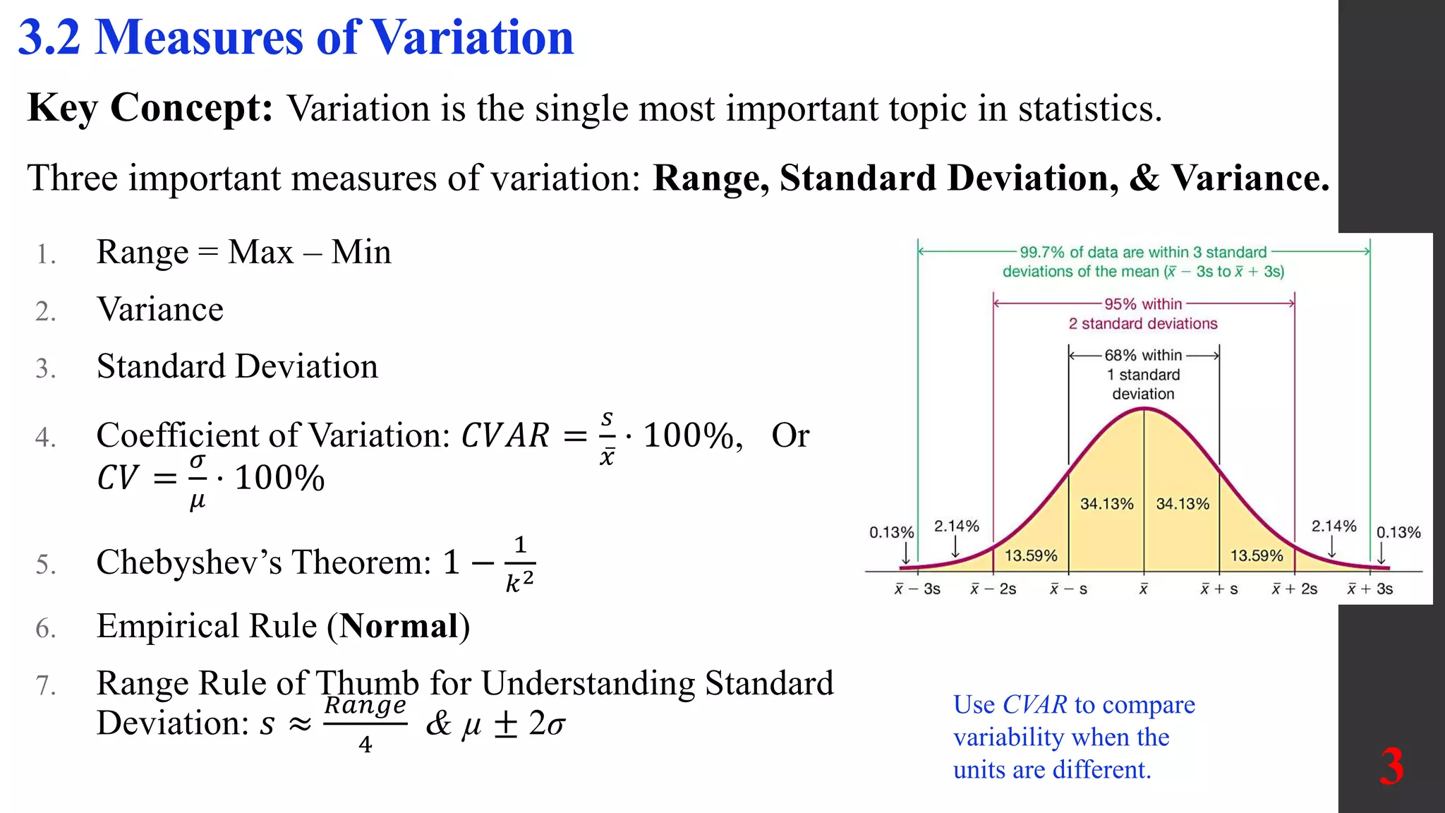 Measures of Variation | PPTX