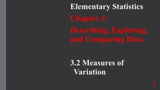 Measures of Variation | PPTX