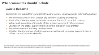 U.S. Section 301 Exclusion Extensions | PPT | Free Download