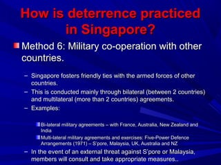 Sec3 chapter6 diplomacy & deterrence(singapore)_slideshare | PPT