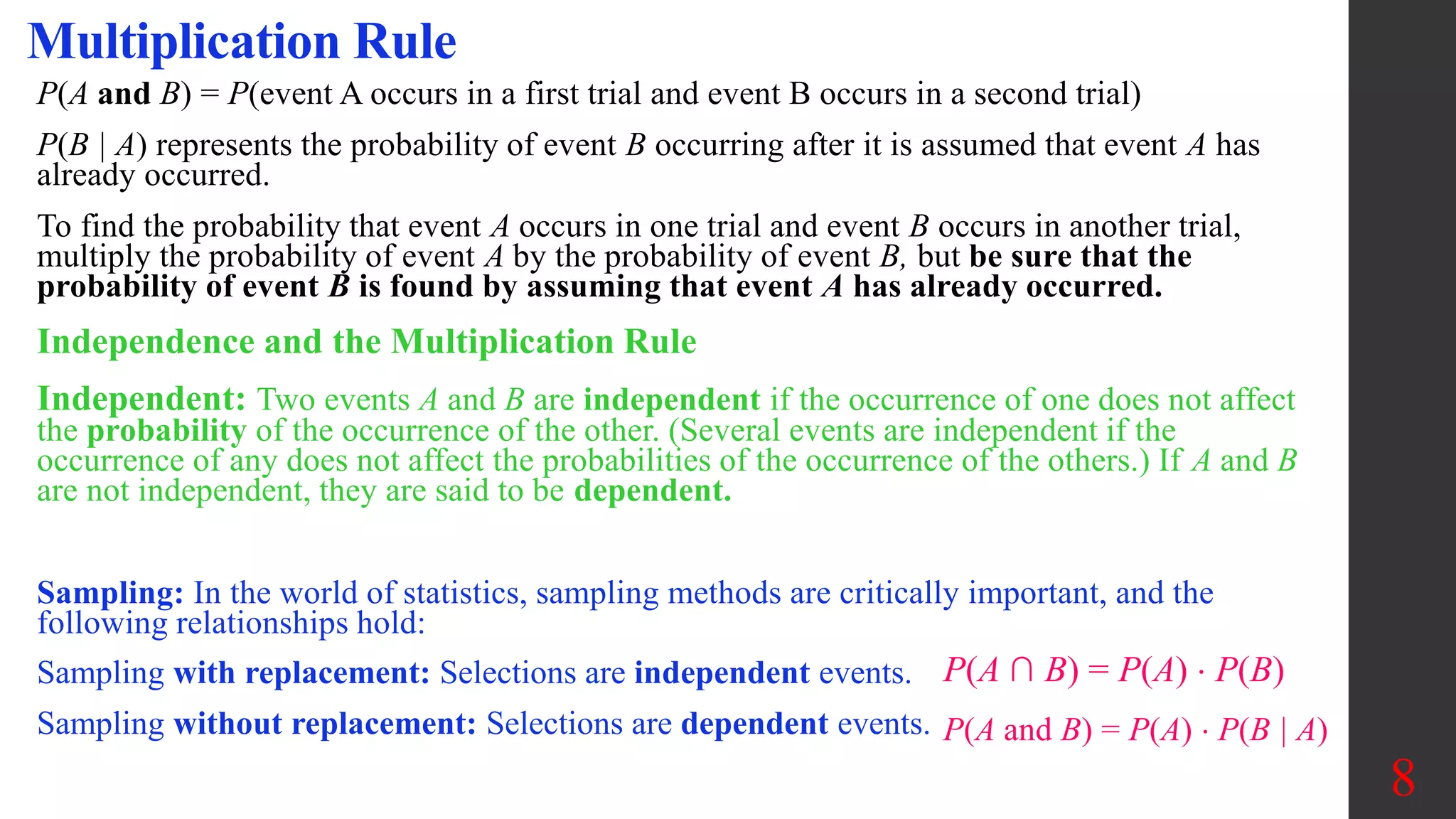 Addition Rule and Multiplication Rule | PPTX