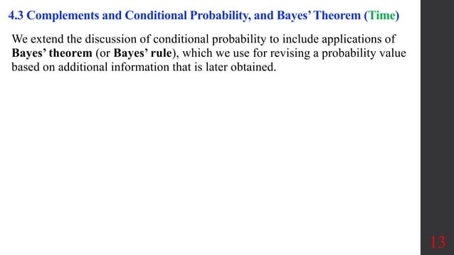 Complements and Conditional Probability, and Bayes' Theorem | PPT